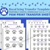 Alphabet Royal Icing Transfer Letters Sheet, Digital Icing Transfer ...
