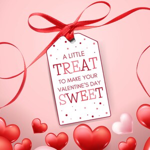 Valentine Day Gift Tag, Printable Little Sweet Treat Vday Sugar Cookie ...