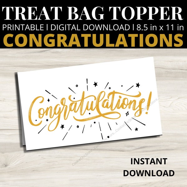 Treat Bag Topper - Etsy