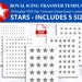 Royal Icing Stars, Royal Icing Transfers, Star Transfer Template ...