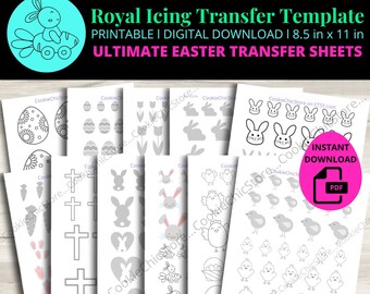 Royal Icing Cross Transfer Sheets - Etsy