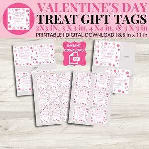 Printable Valentine Gift Tags for Classroom Valentines - Etsy