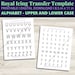 Royal Icing Transfer Letters Sheet, Alphabet Transfer Sheet, Digital ...