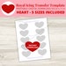 Heart Royal Icing Transfer Sheet, Valentines Day Cookie Transfer ...