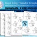 Snowman Royal Icing Transfer Sheet Christmas Royal Icing Transfer ...