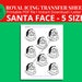 Santa Royal Icing Transfer Sheet Christmas Royal Icing Transfer Sheet ...