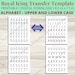 Royal Icing Transfer Letters Sheet, Alphabet Transfer Sheet, Digital ...