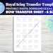 Bow Royal Icing Transfer Sheet Bow Cookie Transfer Template - Etsy