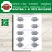 Football Royal Icing Transfer Sheet, Football Royal Icing Designs ...