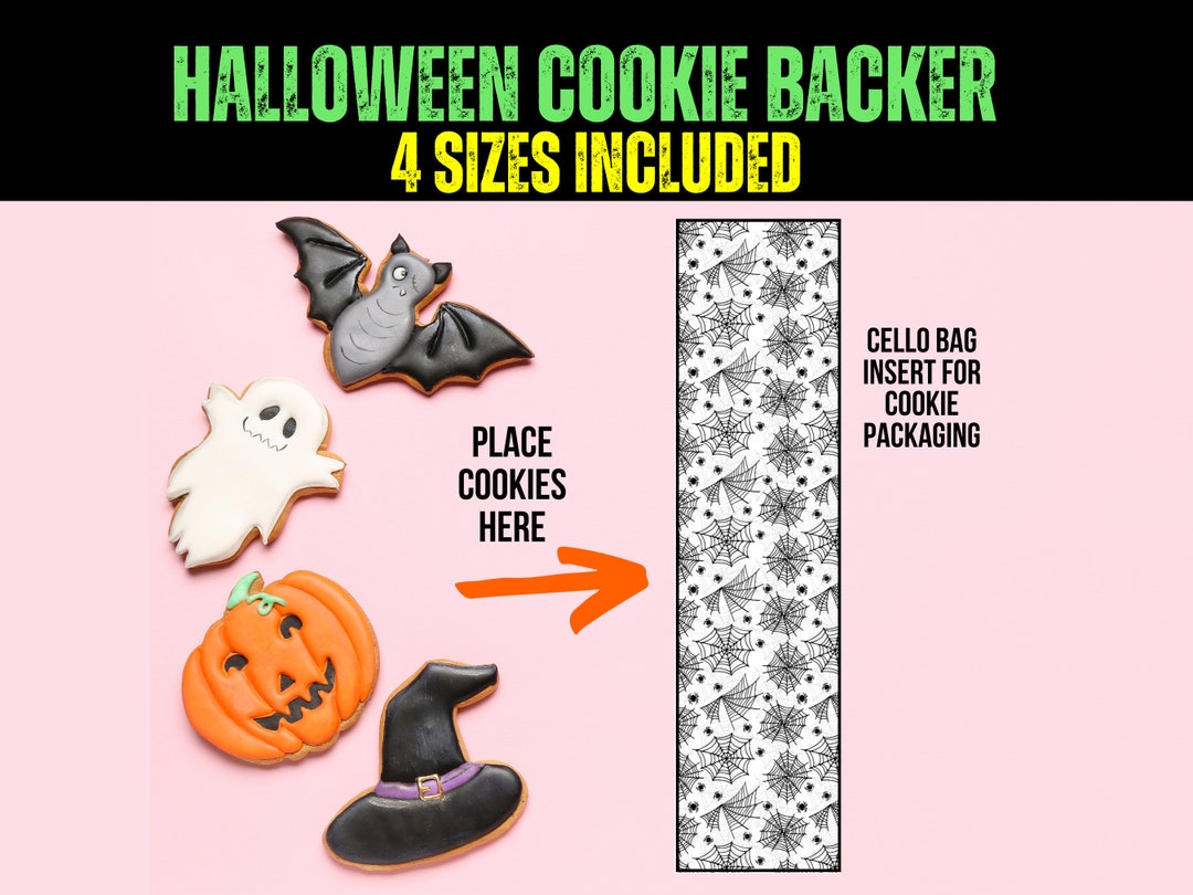 Halloween Cookie Backer Bundle Pack, Halloween Printable Cookie Card ...
