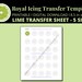 Royal Icing Transfer Sheet Citrus Slice, Lime Transfer Sheet for Cookie ...