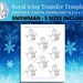 Snowman Royal Icing Transfer Sheet Christmas Royal Icing Transfer ...