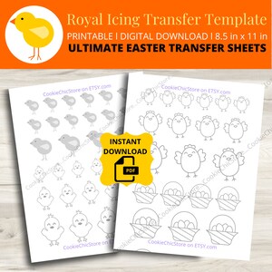 Royal Icing Transfer Sheet Easter, Icing Transfer RI Pattern, Cross ...