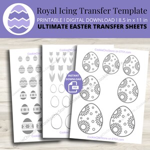 Royal Icing Transfer Sheet Easter, Icing Transfer RI Pattern, Cross ...