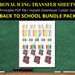 Back to School Teacher Royal Icing Transfer Sheet Template, Apple ...