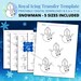 Snowman Royal Icing Transfer Sheet Christmas Royal Icing Transfer ...