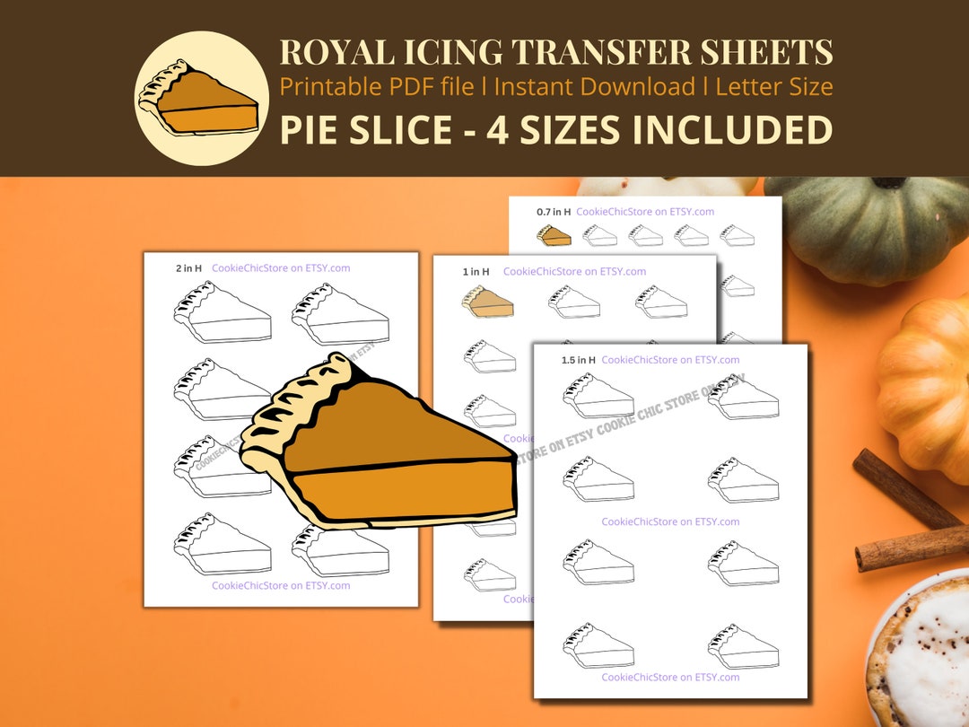 Royal Icing Transfer Sheet for Fall Cookie Decorating Decorations ...
