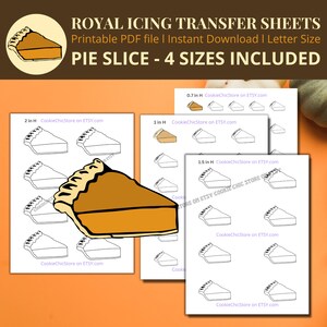 Royal Icing Transfer Sheet for Fall Cookie Decorating Decorations ...
