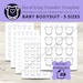 Baby Shower Royal Icing Transfer Sheet Baby Clothes Outfit RI - Etsy