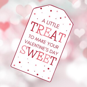 Valentine Day Gift Tag, Printable Little Sweet Treat Vday Sugar Cookie ...