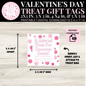 Printable Valentine Gift Tags for Classroom Valentines - Etsy