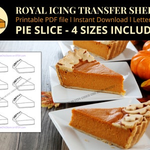 Royal Icing Transfer Sheet for Fall Cookie Decorating Decorations ...