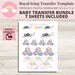 Baby Shower Royal Icing Transfer Sheet, Baby Foot Cookie Transfer Sheet ...