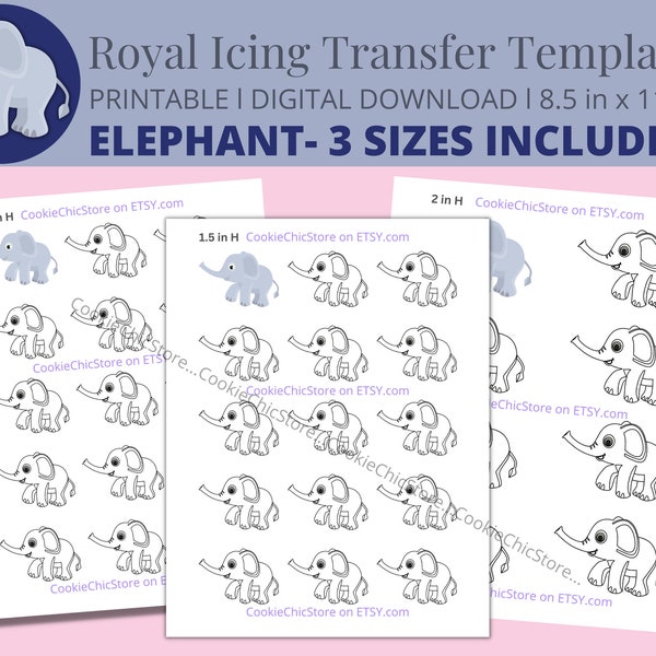 Elephant Icing Trans - Etsy