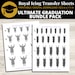 Graduation Transfer Sheet Royal Icing Template Bundle Pack, Graduation ...