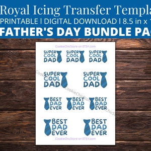 Royal Icing Transfer Sheet Fathers Day Template, Tool Transfer Sheet ...