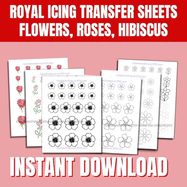 Flower Transfers - Etsy