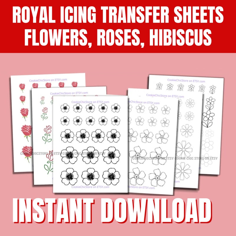 Flower Transfers - Etsy