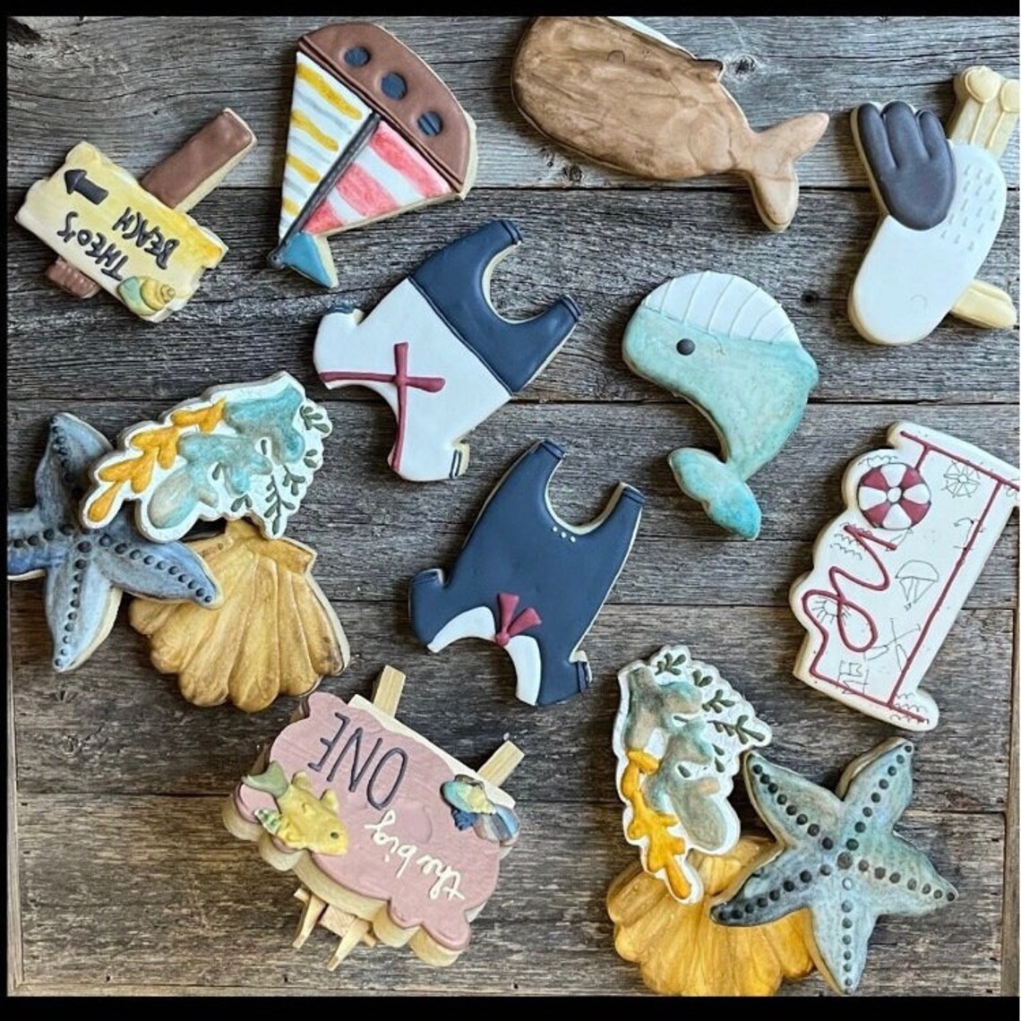 Fish Royal Icing Transfer Sheet Royal Icing Transfer Template - Etsy