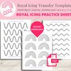Bow Royal Icing Transfer Sheet Bow Cookie Transfer Template Digital ...