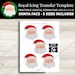 Santa Royal Icing Transfer Sheet, Christmas Royal Icing Transfer ...