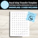Christmas Royal Icing Transfer Sheet, Snowflake Royal Icing Transfer ...