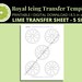 Royal Icing Transfer Sheet Citrus Slice, Lime Transfer Sheet for Cookie ...