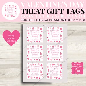 Printable Valentine Gift Tags for Classroom Valentines - Etsy
