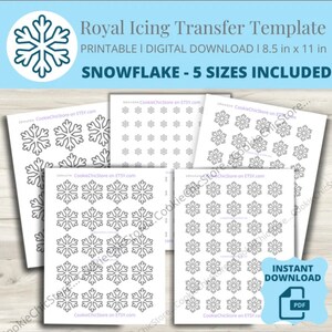 Royal Icing Transfer Sheet Christmas Royal Icing Transfer Template ...
