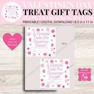 Printable Valentine Gift Tags for Classroom Valentines - Etsy