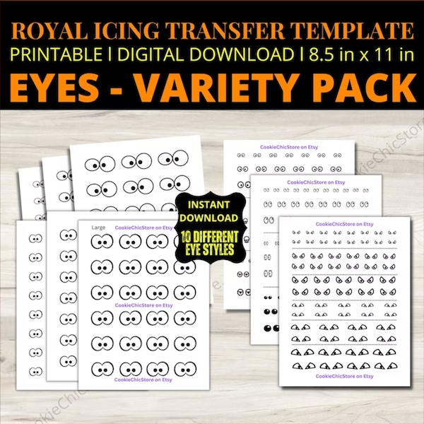Halloween Royal Icing Transfer Sheet - Etsy