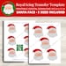 Santa Royal Icing Transfer Sheet, Christmas Royal Icing Transfer ...