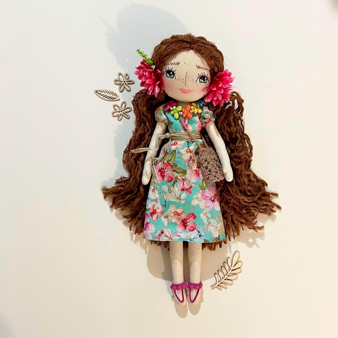 Handmade Heirloom Rag Doll, Island Girl ula. - Etsy