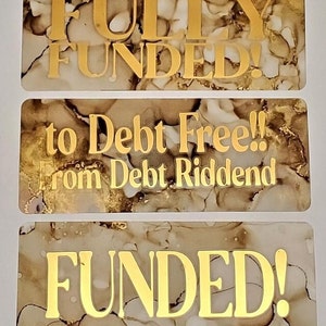 9-piece Set Gold & Coffee Color Marble Fully Funded Placeholders Hand ...