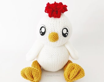 Barnyard Chicken Pattern PDF Sentro or Addi Circular Knitting Machine ...