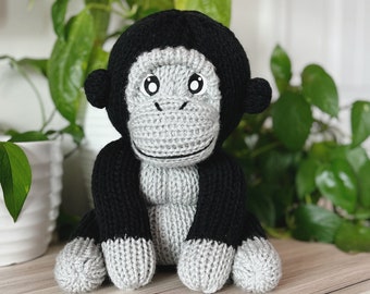 Baby Gorilla Circular Knitting Machine Pdf Pattern Sentro Addi Express ...