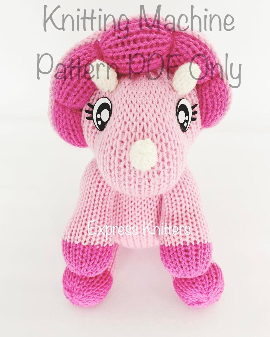 Triceratops Knitting Machine Pattern PDF - Etsy