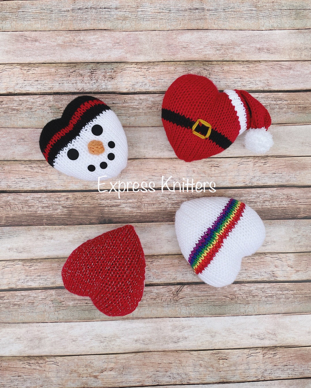 Mini Heart Pillows Knitting Machine Pattern PDF Only Addi Sentro - Etsy