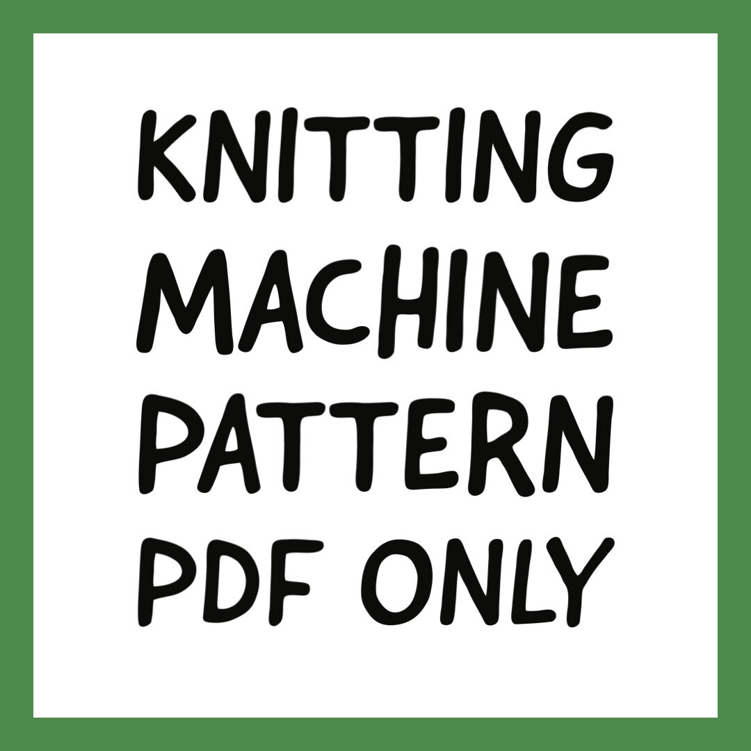 Elf Gnome Knitting Machine Pattern PDF ONLY Addi Sentro - Etsy