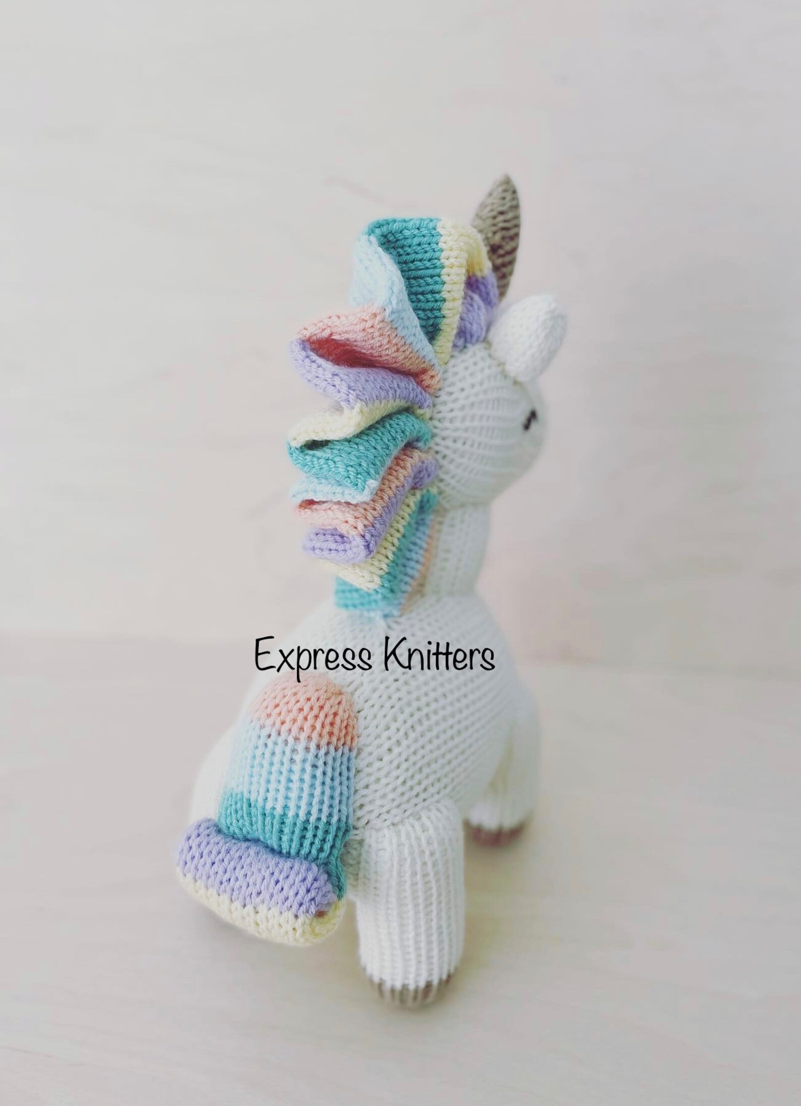 Unicorn-standing Circular Knitting Machine Pattern Addi Sentro - Etsy